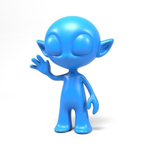 👽 Alien・ STL File for 3D printing・Cults