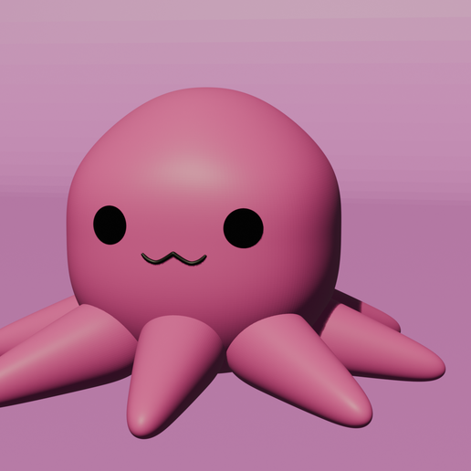 🐙 kawaii octopus・Free STL File for 3D printing・Cults
