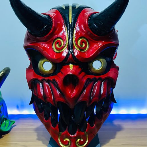 🪨 ALEX TERRIBLE ONI MASK・3D Print with the creality k1 max 3D printer・Cults