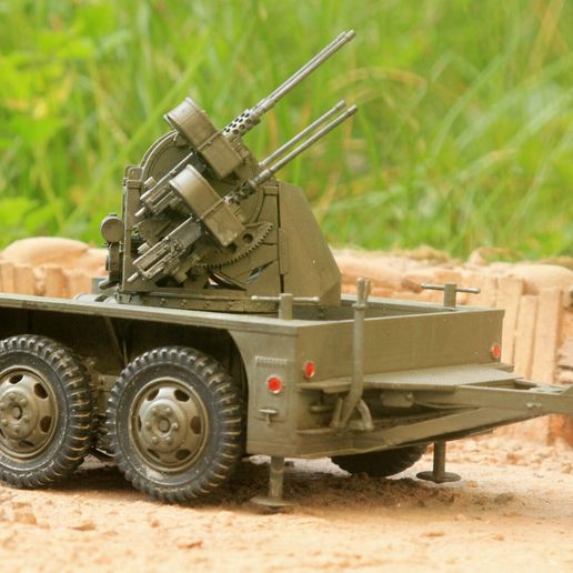 🚐 1/35 US M17 trailer for Maxon AA quad・ STL File for 3D printing・Cults