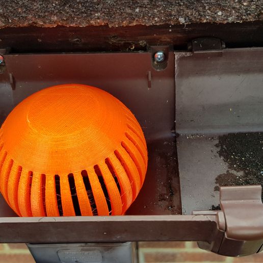 Download free STL file Gutter filter/guard for square gutters • 3D ...