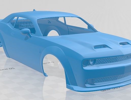 🚗 Dodge Challenger SRT Hellcat 2019 Printable Body Car・ 3D File for 3D ...