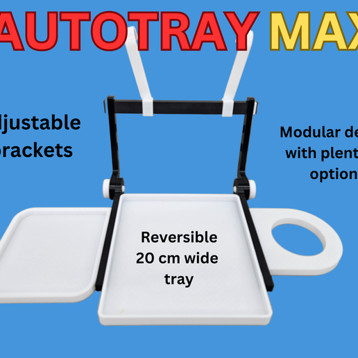 🚗 Autotray Max - Modular Car tray・ STL File for 3D printing・Cults