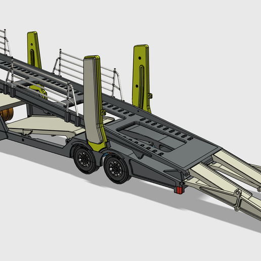 🚗 1/14 car transporter trailer・ STL File for 3D printing・Cults