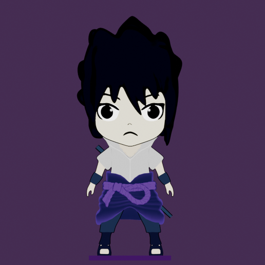 🎁 Sasuke chibi To give as a gift!・Free STL File for 3D printing・Cults