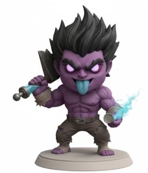 🎲 Dr.Mundo League of Legends Chibi・ STL File for 3D printing・Cults