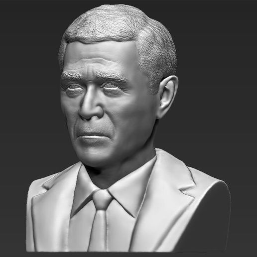👤 George W Bush bust for full color 3D printing・ 3D File for 3D ...