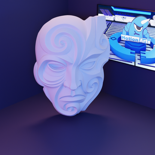 🎨 Mystic Fantasy Mask・Free STL File for 3D printing・Cults