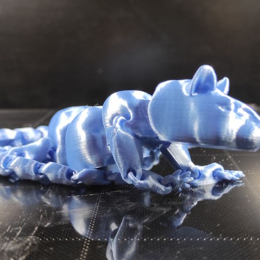 🐀 CUTE FLEXI PRINT-IN-PLACE RAT・ STL File for ・Cults