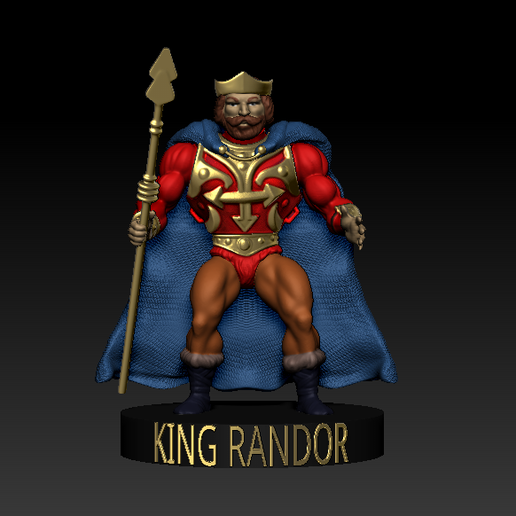 🤴 King Randor・ OBJ File for 3D printing・Cults