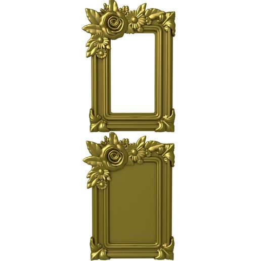 🖼️ Photo frame stl/Mirror Frame stl file/Carved Frame printre/Round ...