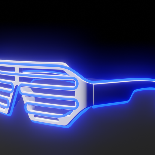 STL file Neon LED Glasses 3D Model - Printable and Stylish 👓 (OBJ)・3D ...
