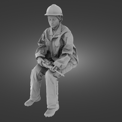 ♀️ Female workers 2・ STL File for 3D printing・Cults