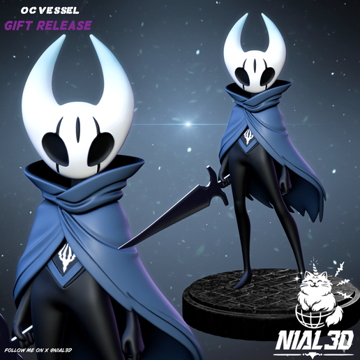 👻 Vessel | Hollow Knight | OC Nial3d Version | STL Figure・Fichier 3D ...