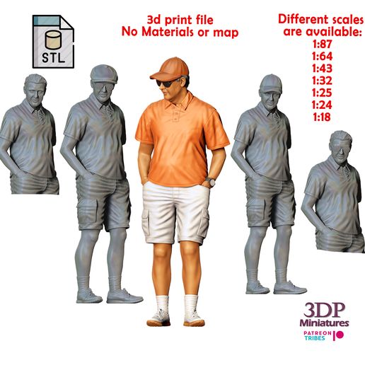 🚗 N3 Car show spectators・ STL File for 3D printing・Cults