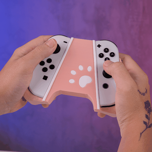 🎮 Pawprint - Dual Controller Grip・ STL File for 3D printing・Cults