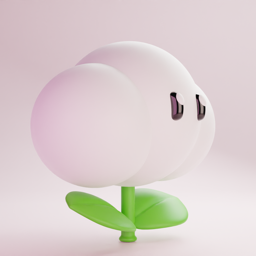 ☁️ Cloud Flower (Mario)・ 3D File for 3D printing・Cults