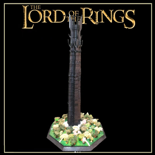 🧙‍♂️ Diorama Tower of Orthanc - Isengard - Lord of the Rings・ 3D File for 3D printing・Cults