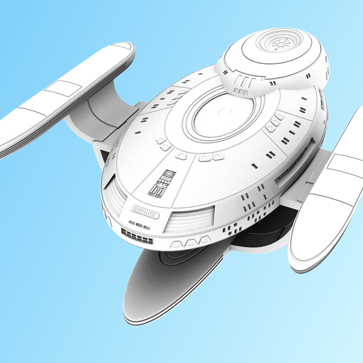 3D file Grissom Class STO / Jim Martin Voyager Concept 🖖 ・Model to ...
