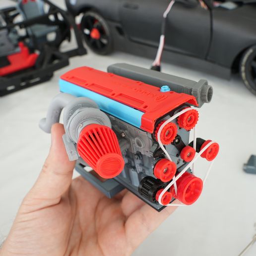 Working 2Jz Engine Fully 3d printed - Cults3D 3D Model | 3Drop