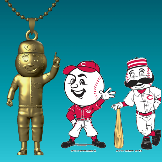 🎨 MLB - Necklaces Cincinnati Reds - Hanging Figurine - 3D print・ 3D ...