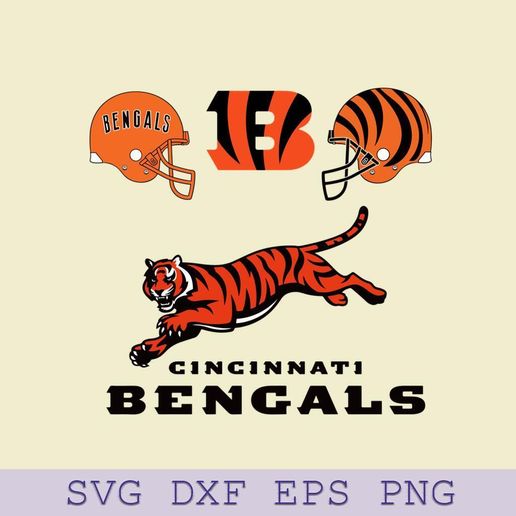 🐅 Cincinnati Bengals SVG for Cricut – NFL Team Logo & Tiger Football ...