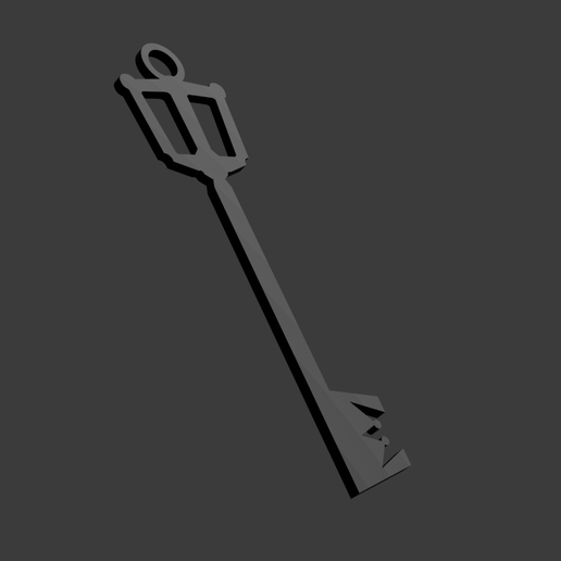 👤 Collar Keyblade Silhouette (Kingdom Hearts)・Archivo STL Gratis para ...