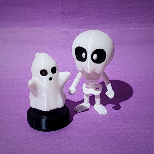 👻 Springy Ghost | Cute Halloween Toy・Free STL File for 3D printing・Cults