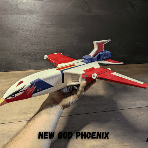 🆕 Gatchaman NEW GOD PHOENIX starship・ STL File for 3D printing・Cults