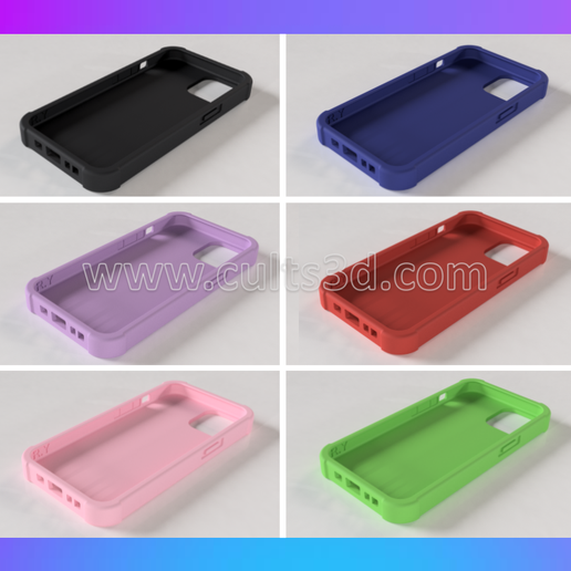 📱 Iphone 13 Flexible Case・ STL File for 3D printing・Cults