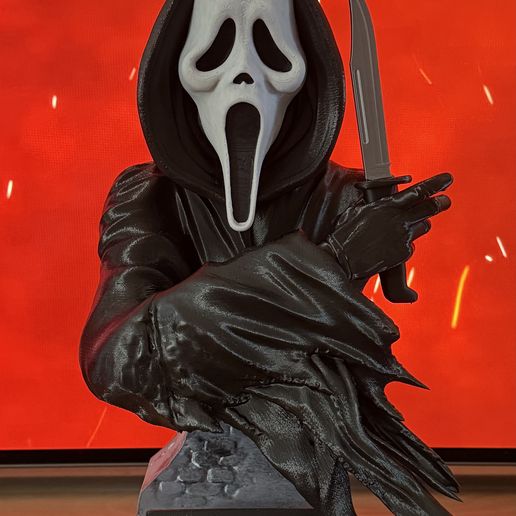 👤 Ghostface Life Size Bust - Scream - 1:1 Scale - 3D STL Model for FDM ...