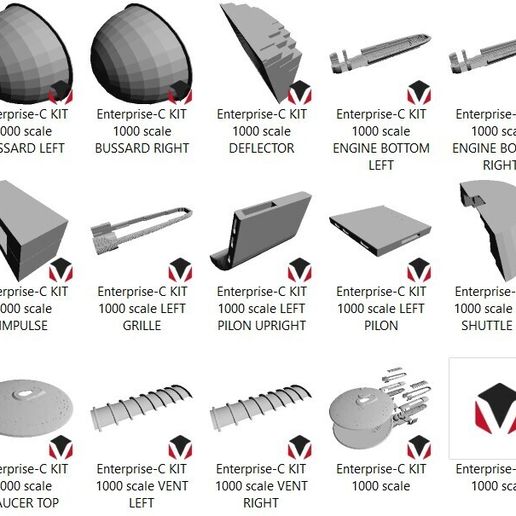 ⭐ Enterprise C Model KIT・ 3D File for 3D printing・Cults