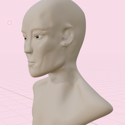 👨 a man face・ OBJ File for 3D printing・Cults