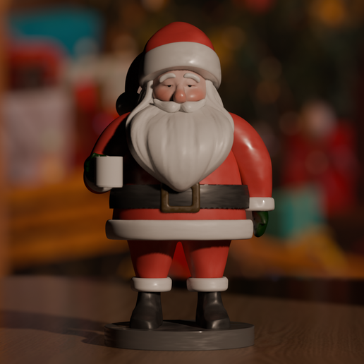 🎅 Santa・ STL File for 3D printing・Cults