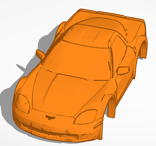 🚗 C6 Corvette TJET HO Slot Car Body・ STL File for ・Cults