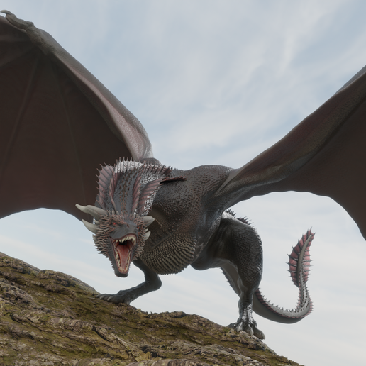 👾 Drogon: Full body sculpt V2・ STL File for 3D printing・Cults