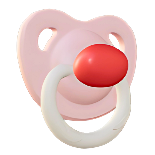 👶 Pink Comfort Pacifier・ STL File for 3D printing・Cults