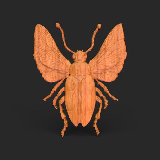STL file insect cnc 🏢 (OBJ)・Template to download and 3D print・Cults
