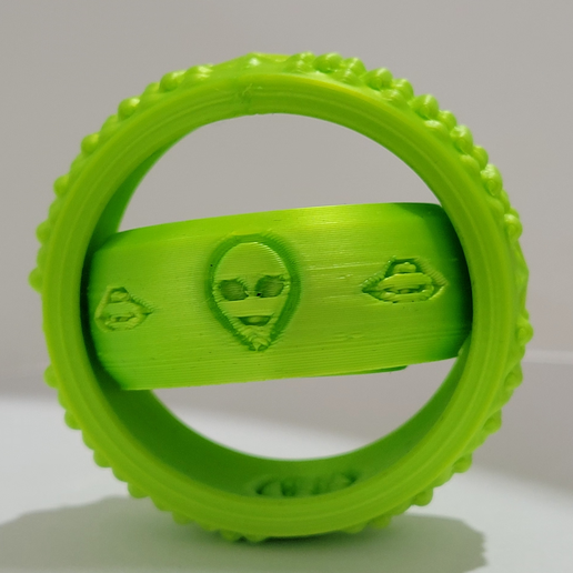 👽 Alien Gyro Fidget Spinner・Free STL File for 3D printing・Cults