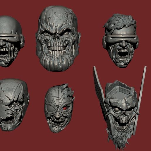 🎨 MARVEL ZOMBIES (PACK 02 )・ STL File for 3D printing・Cults