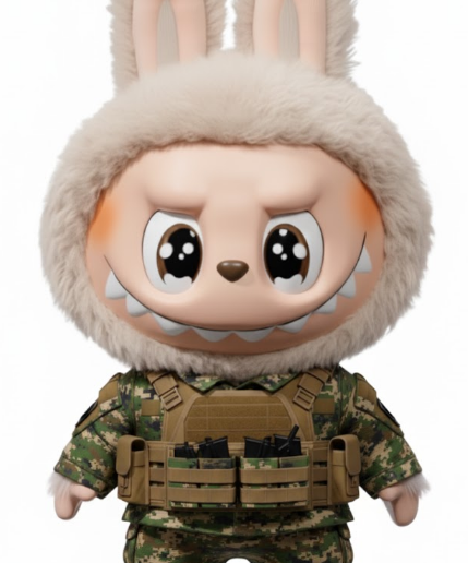 🪖 Labubu Army Military・ STL File for 3D printing・Cults