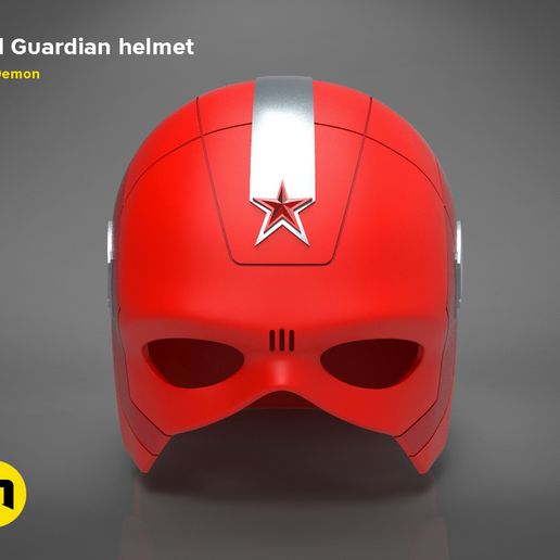 🪖 The Red Guardian helmet・ 3D File for ・Cults