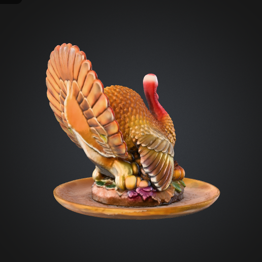 🦃 Thanksgiving Turkey Sculpture・ STL File for 3D printing・Cults