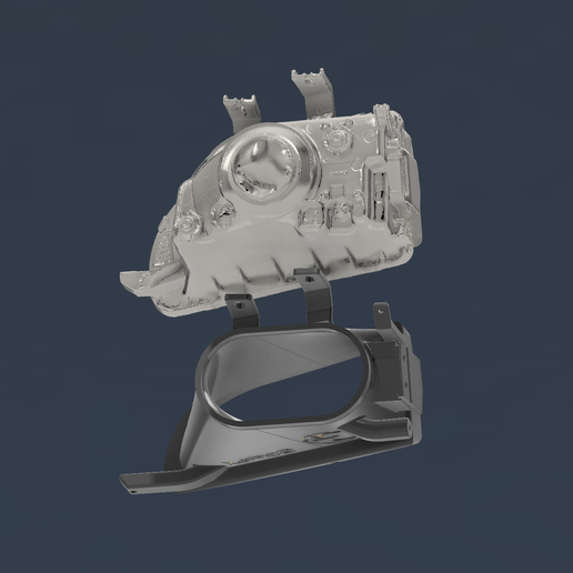 🥶 EG Civic Headlight Air Intake・ STL File for 3D printing・Cults