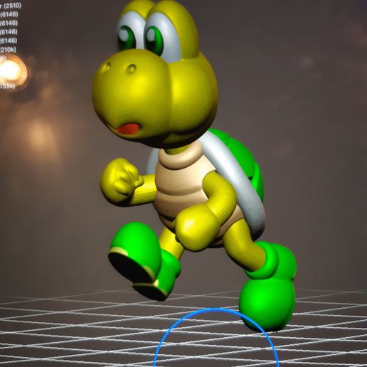 🎨 Koopa Mario fanart・Бесплатный OBJ для ・Cults