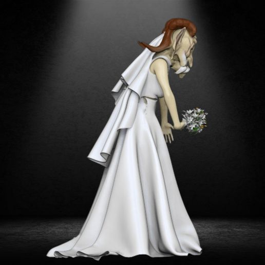 👹 Monster Bride – Critical Figure Design (Free STL)・Free OBJ File for ...