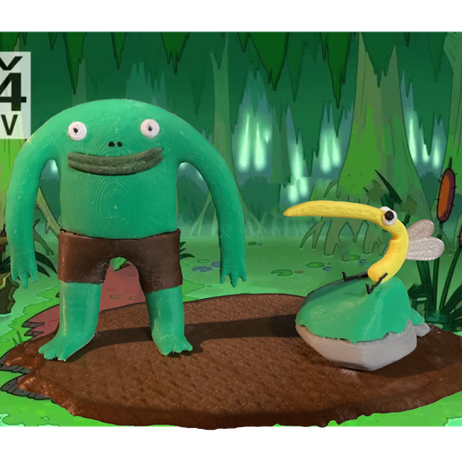 🐸 Mr. Frog Show Set Model - Smiling Friends・ 3D File for 3D printing・Cults