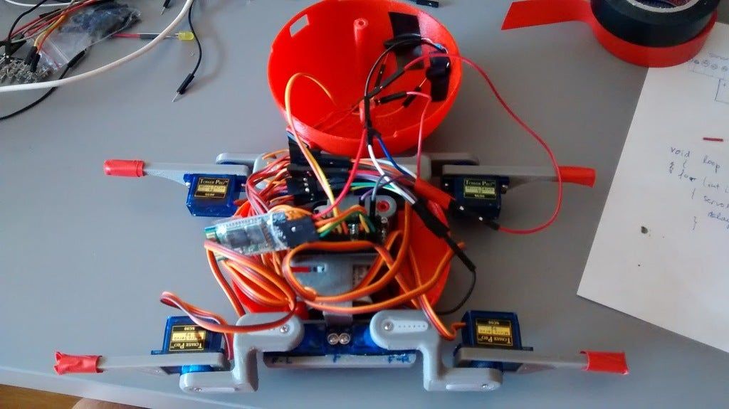 Free STL file Quadruped Spider Robot・3D print design to download・Cults