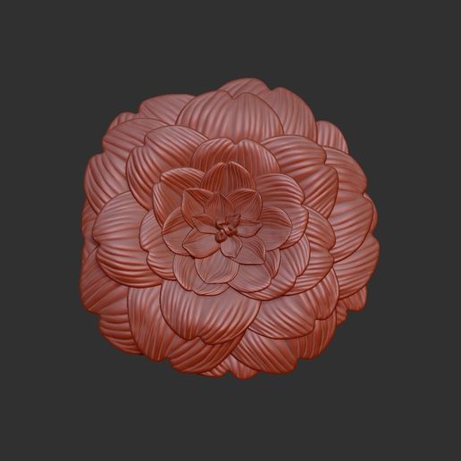 STL file Camellia 3d relief .stl file 📁 ・3D printer model to download・Cults