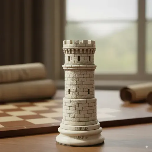 ♟️ Chess Rook Roman Style・ STL File for 3D printing・Cults